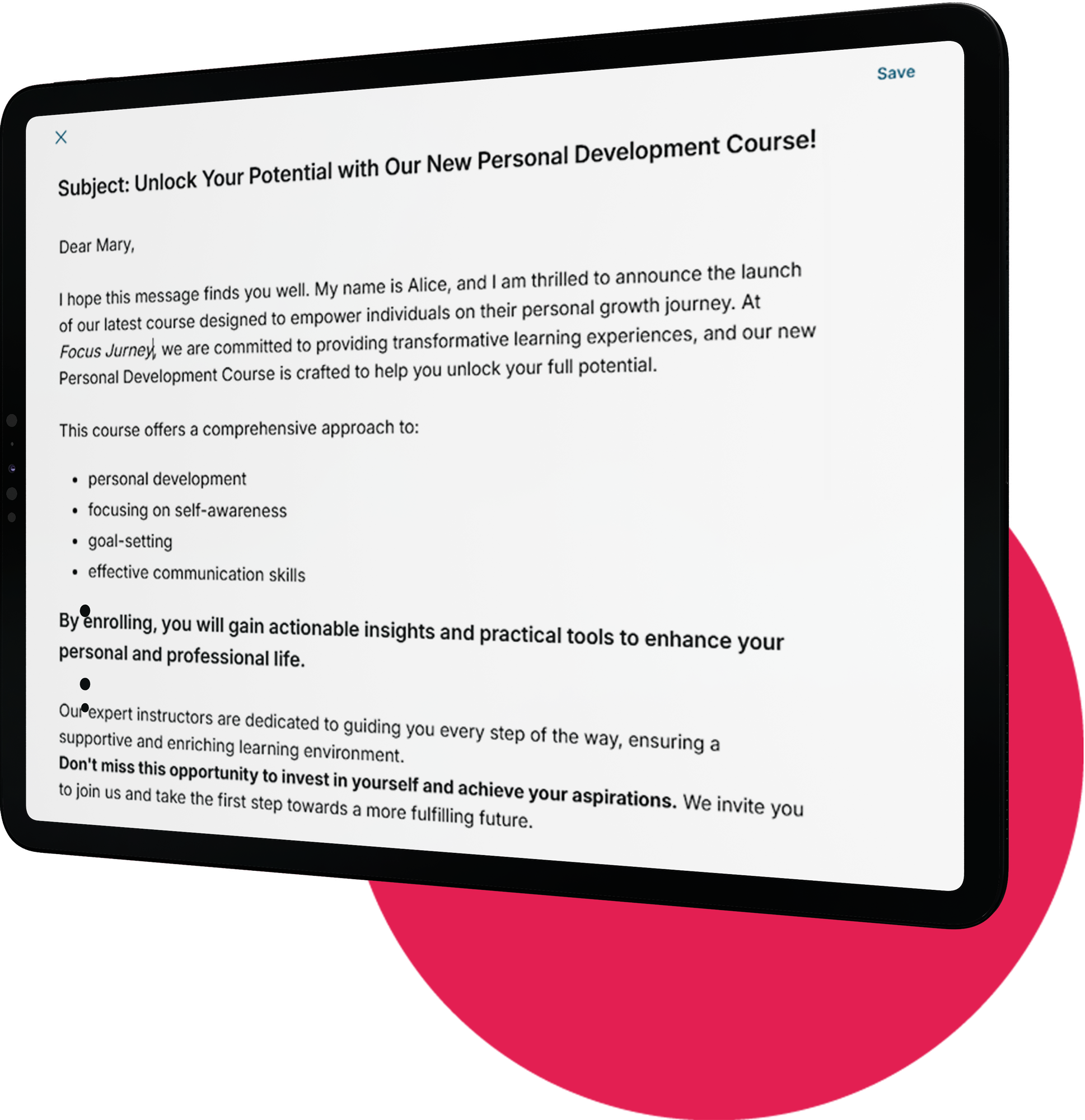 Fonctionnalités - Maia